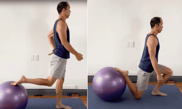 4-Minute Stability Ball Core Workout Circuit for Movement Longevity ...