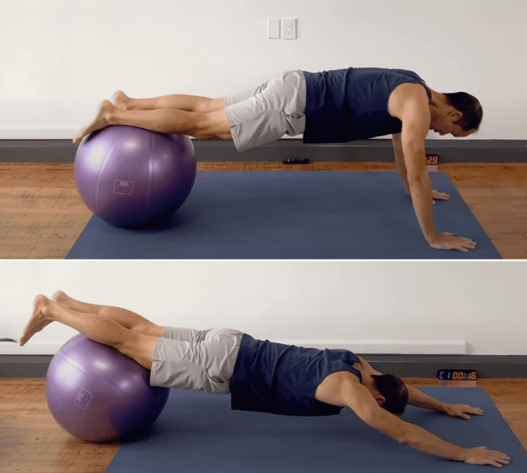4-Minute Stability Ball Core Workout Circuit for Movement Longevity ...
