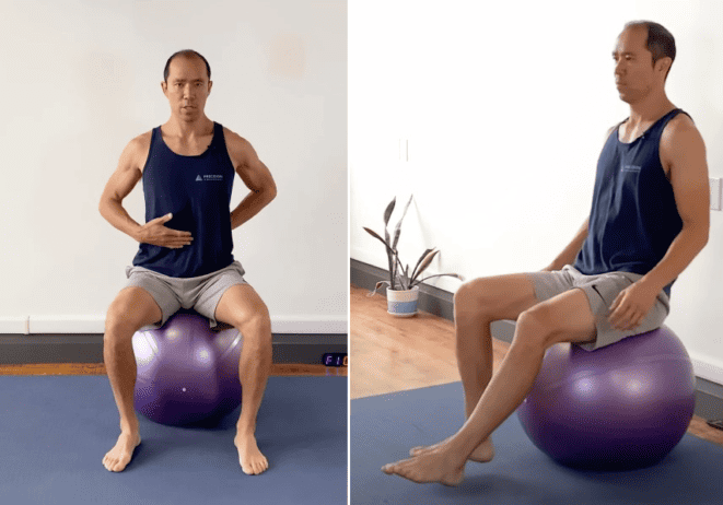 4-Minute Stability Ball Core Workout Circuit for Movement Longevity ...